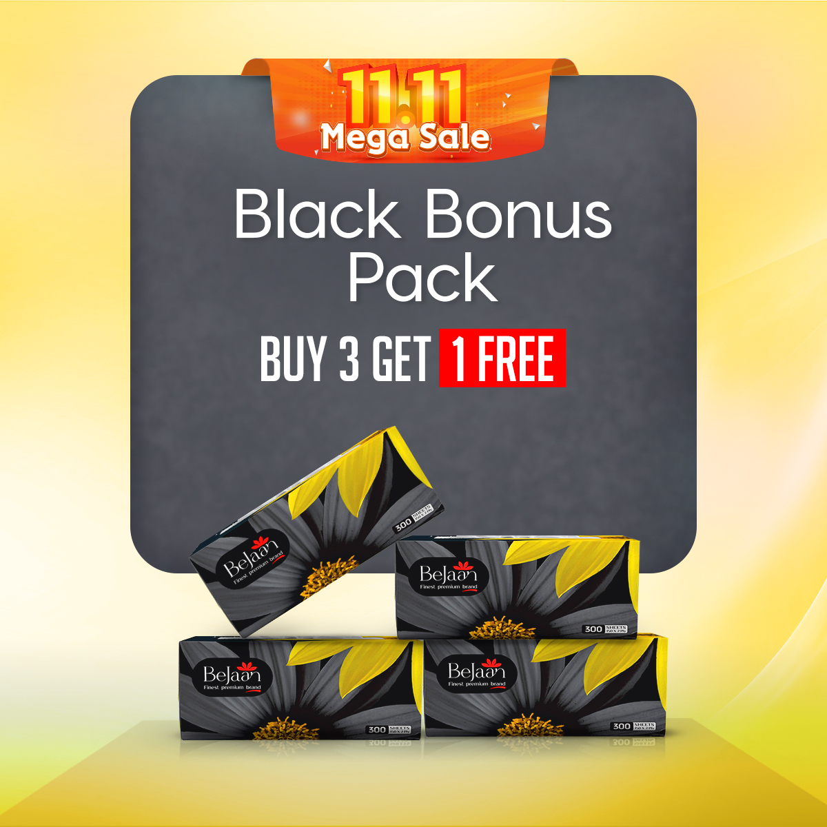 Black Bonus Pack – Buy 3 Get 1 Free | Daraz.pk
