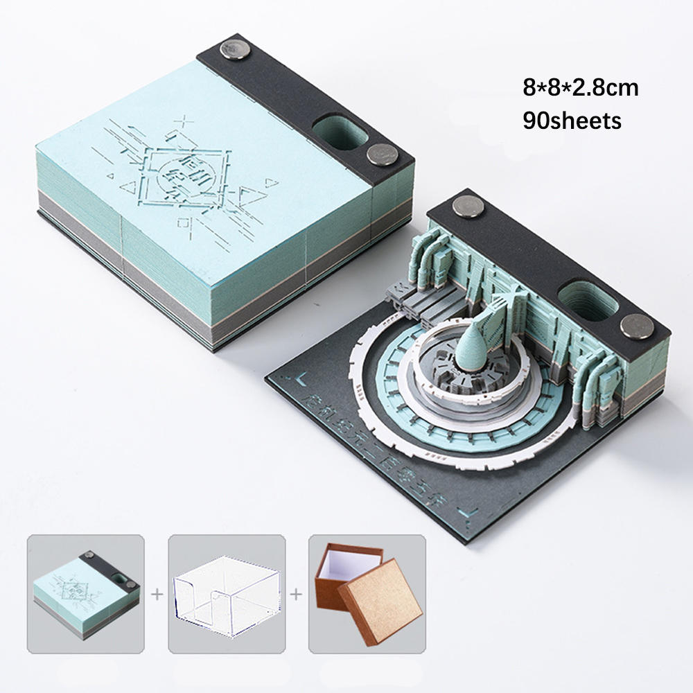 Ornamental Mini Calendar High-Quality Hand-Tear Paper Crafted Desk ...