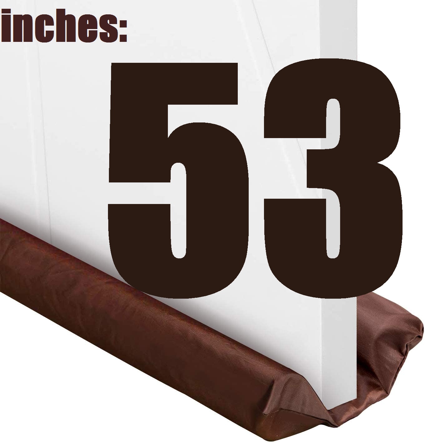 Door Draft and Dust Stopper Brown the Color 18-52 Inches Door Air ...