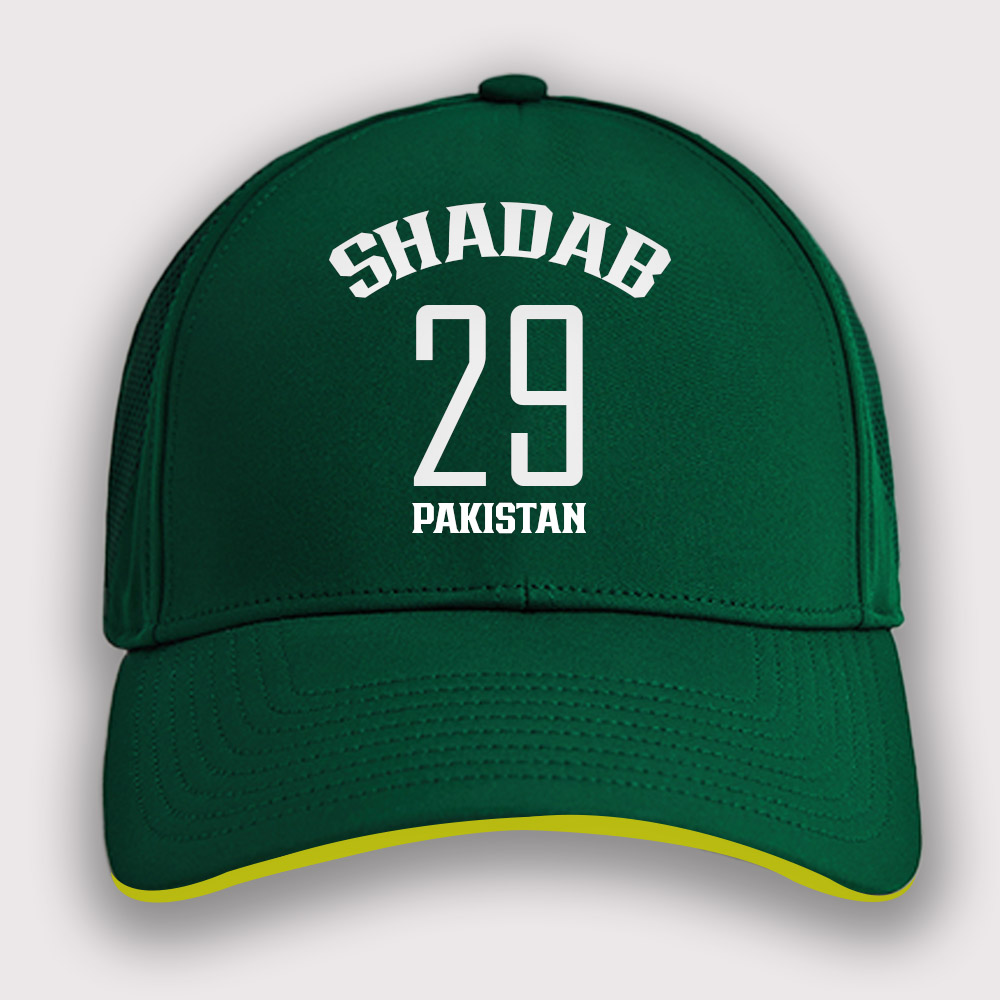 Shadab Khan Cap Pakistan Cricketer for Boys and Girls Cricket Fan Hat ...