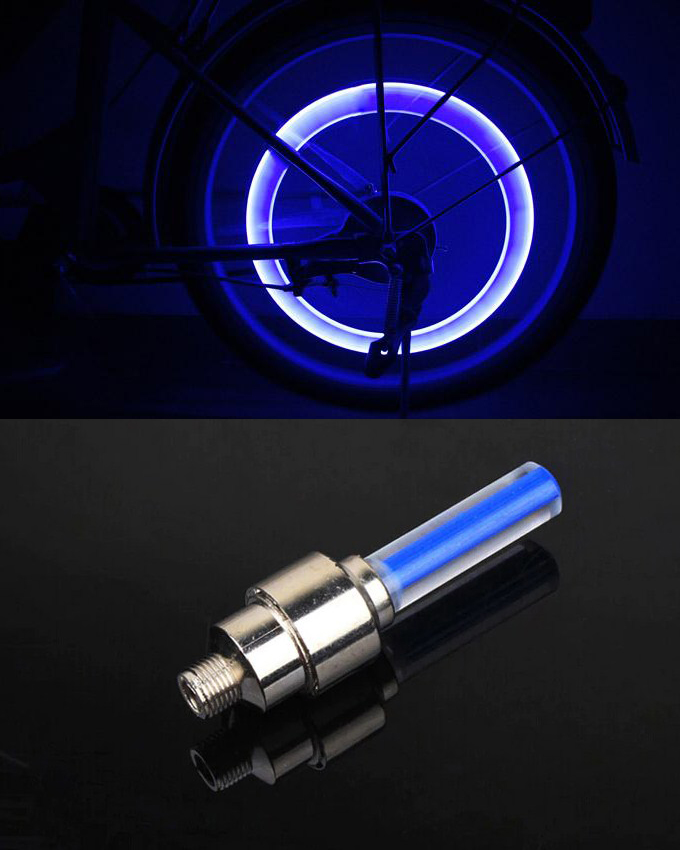 2Pcs Motion Activated Glow Bike Flashlight Car Motorcycle Tire Valve ...