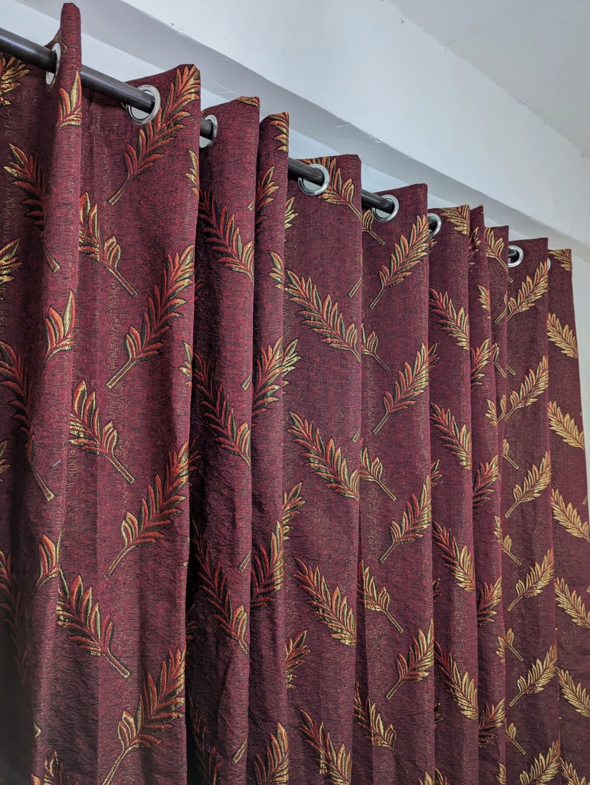 Fancy Jeqaured Velvet Curtains / pardy ready made PREMIUM LOOK TO YOUR ...