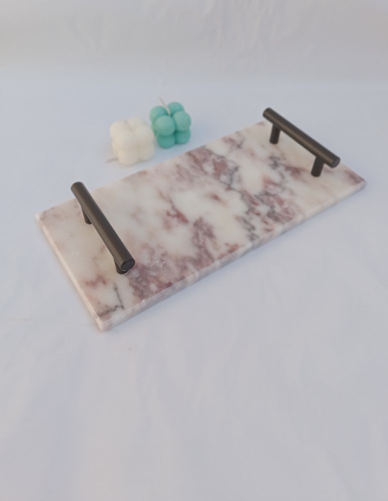 Marble Serving Tray Handmade Marble Tray for Perfume Jewelry Decorative ...