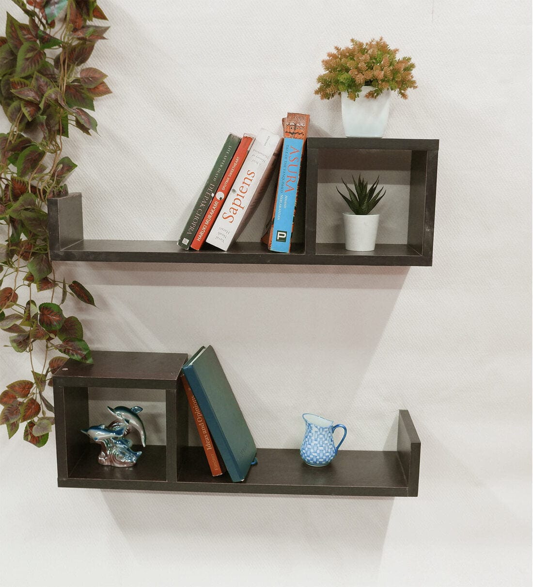 2 pieces wall hanging shelves Wall partition shelf Wall decoration.shelf Decoration piece shelf ...
