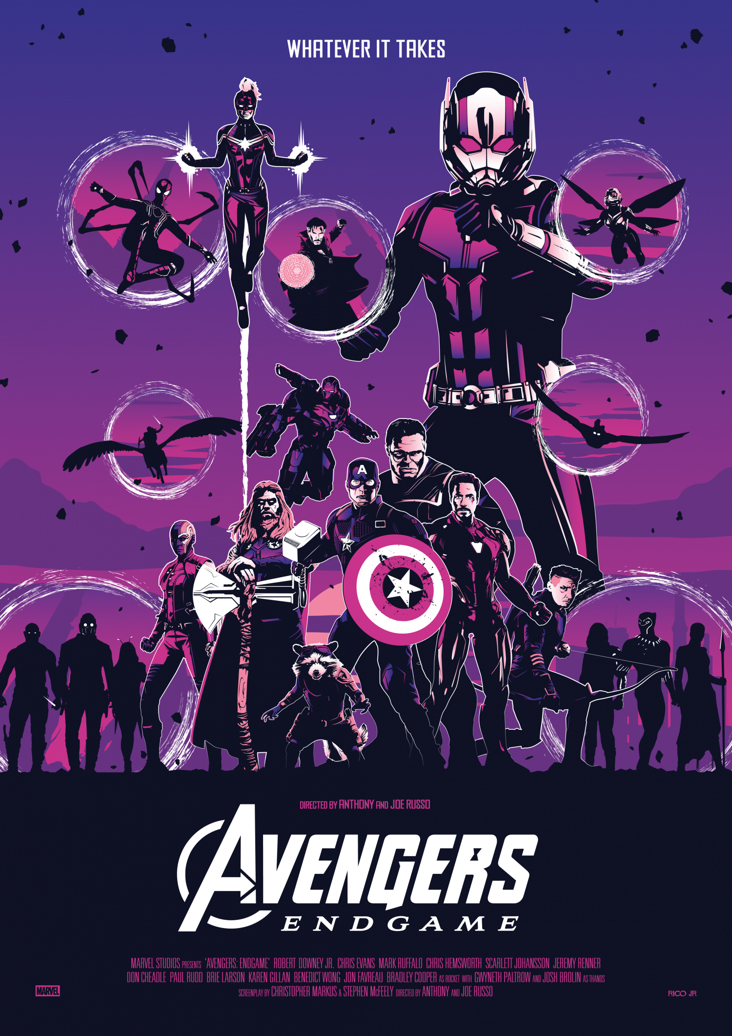 The Avengers Endgame by the Marvel MCU 2.0 Multiverse Fan Posters Vinyl ...