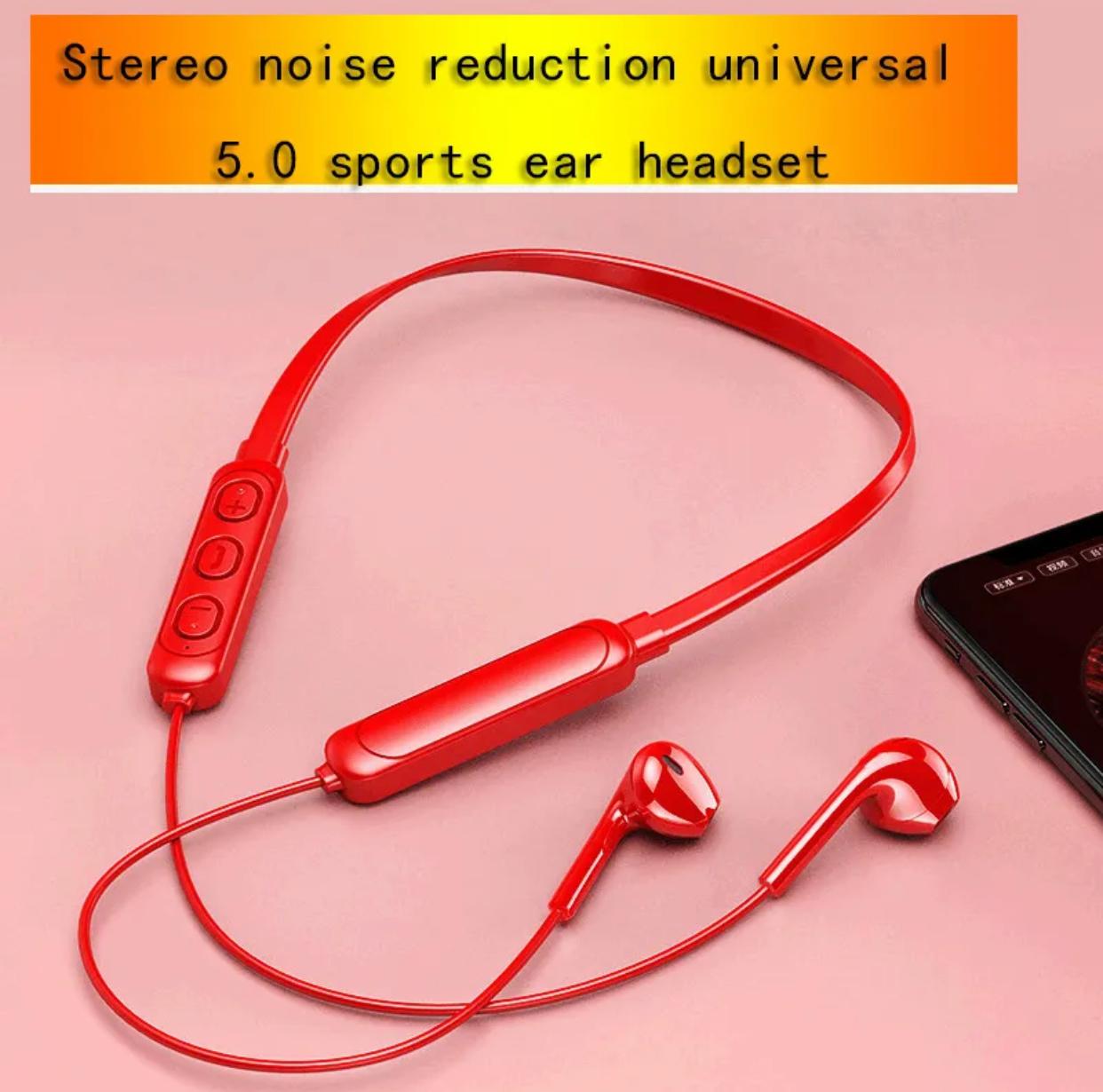 Bluetooth 5.2 Wireless Neckband Headphones with Mic Magnetic Sports ...