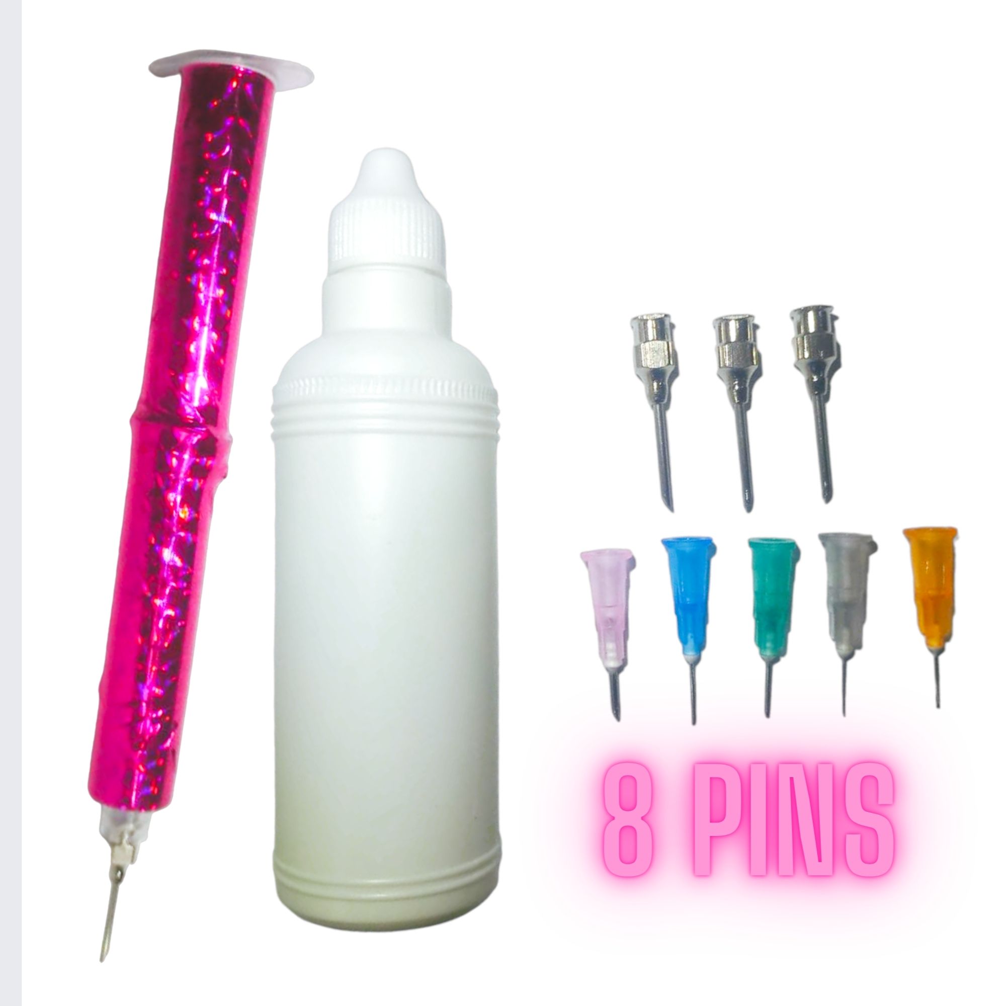 mehndi injection pen kit mehndi pen with 1 bottle & 8 nozzles for ...