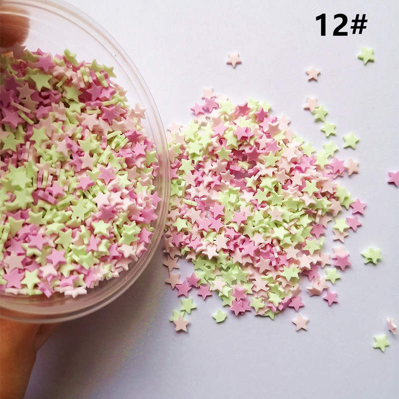 SAKURA 20g Clay Modeling Filler Sprinkles For Slime Charm DIY Supplies Candy Cake Dessert ...