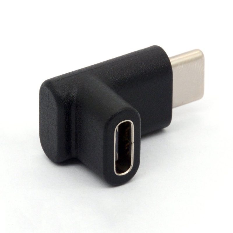 90 Degree Type C Adapter, USB C Male to Female Adapter Upward and ...