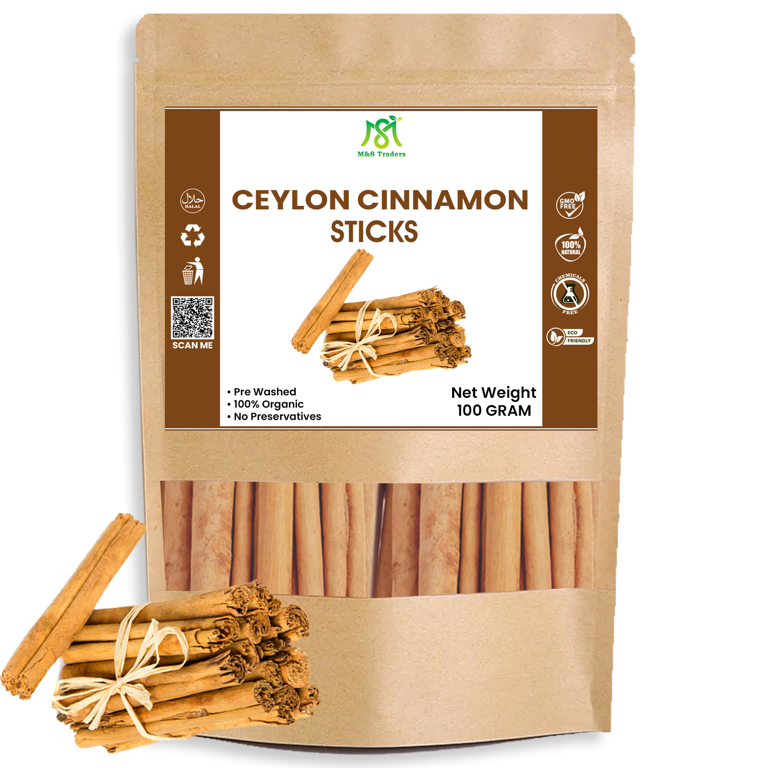 Organic Ceylon Cinnamon Sticks Darchini Dar Chini 100 Grams | Daraz.pk