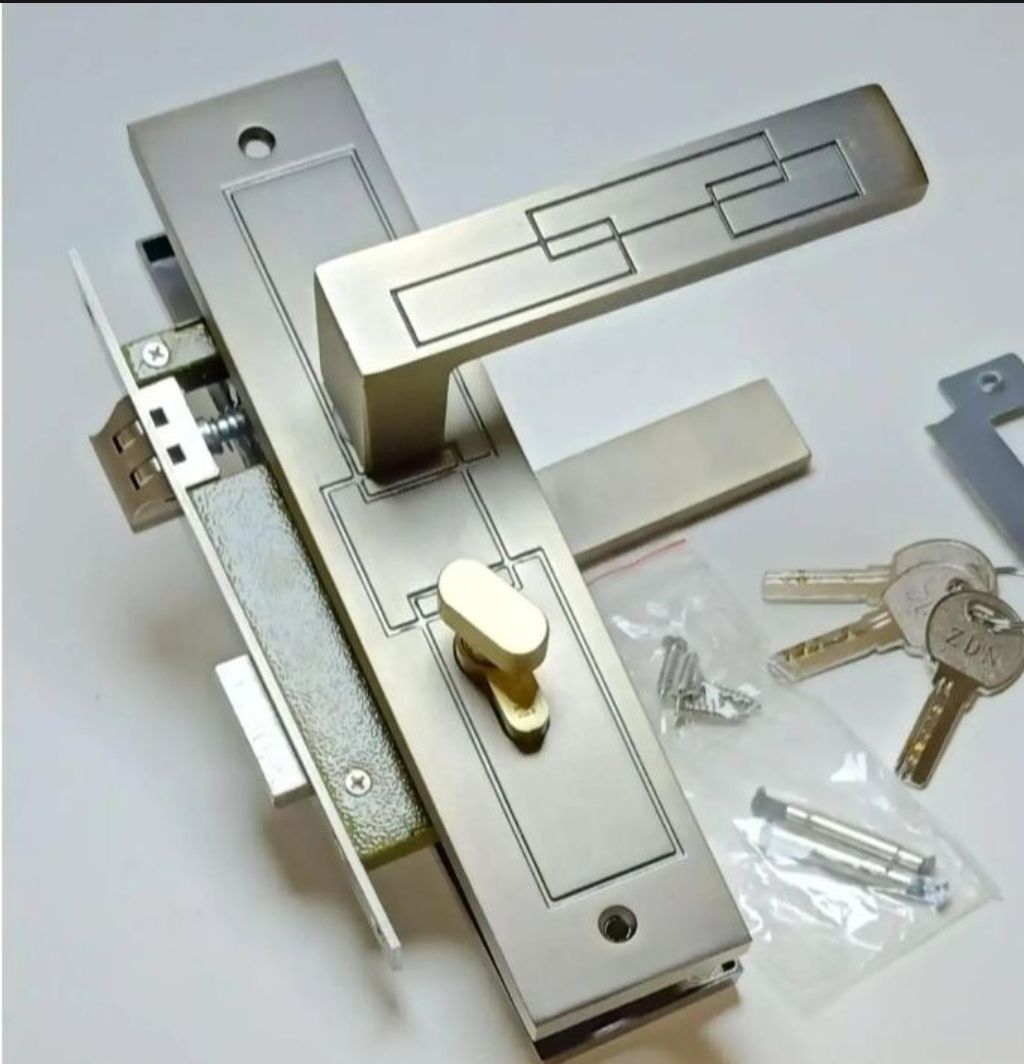 Latest Design Single main Door Lock Handle Design For Exterior Wood ...