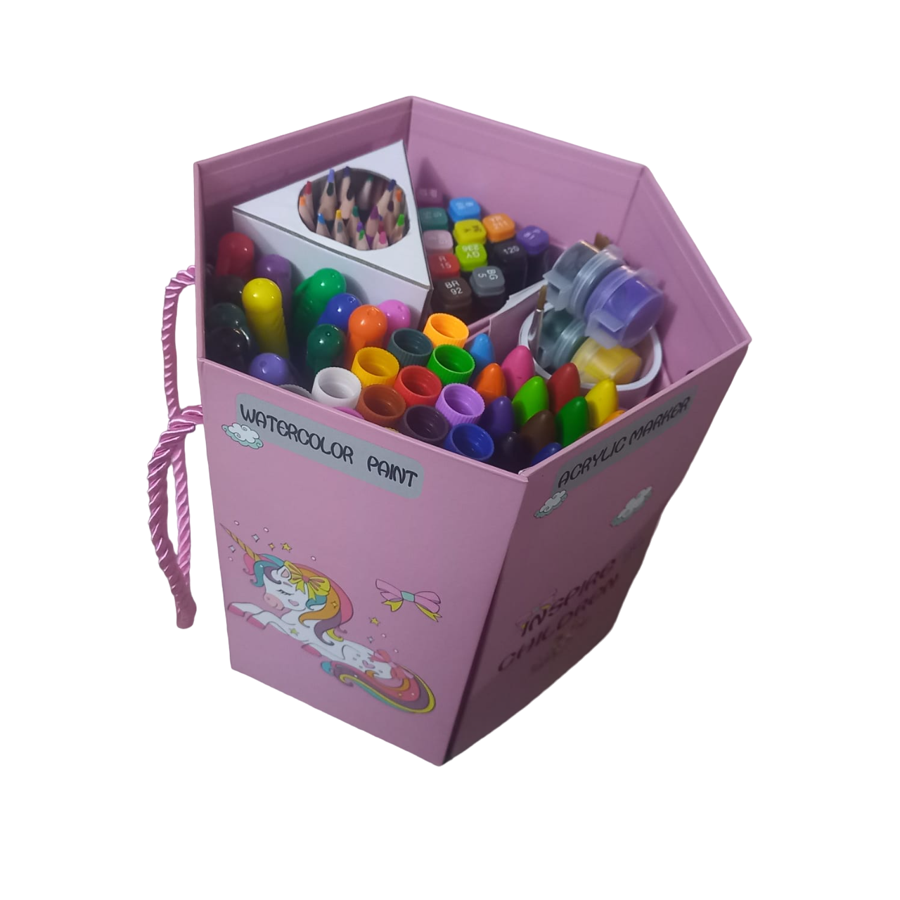 83Pcs Children Deluxe Art Drawing Acrylic Marker, Dazzle Color Stick ...