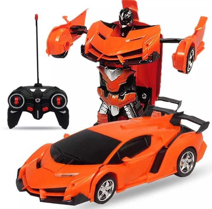 Kids remote control transformer toy car with all features 180 ...