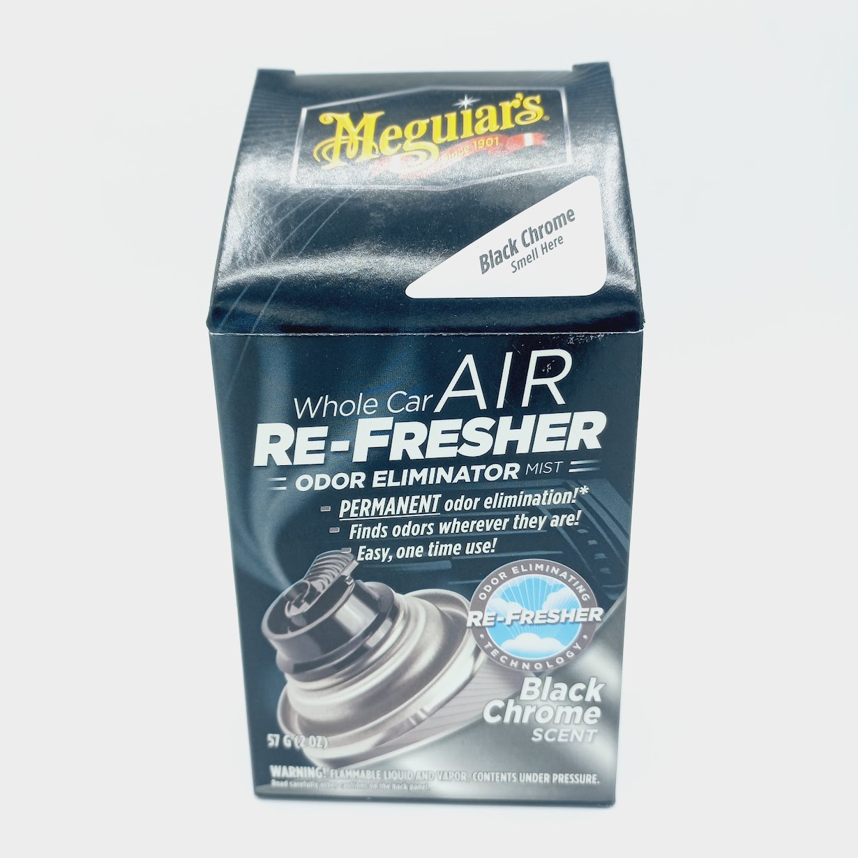 Meguiar's Whole Car Air Re-Fresher Odor Eliminator Mist, Black Chrome ...