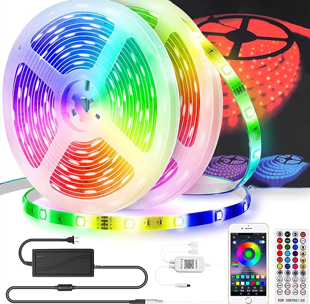 LED Strip Lights RGB 60 150 LED Lights String Lighting Flexible Strip ...