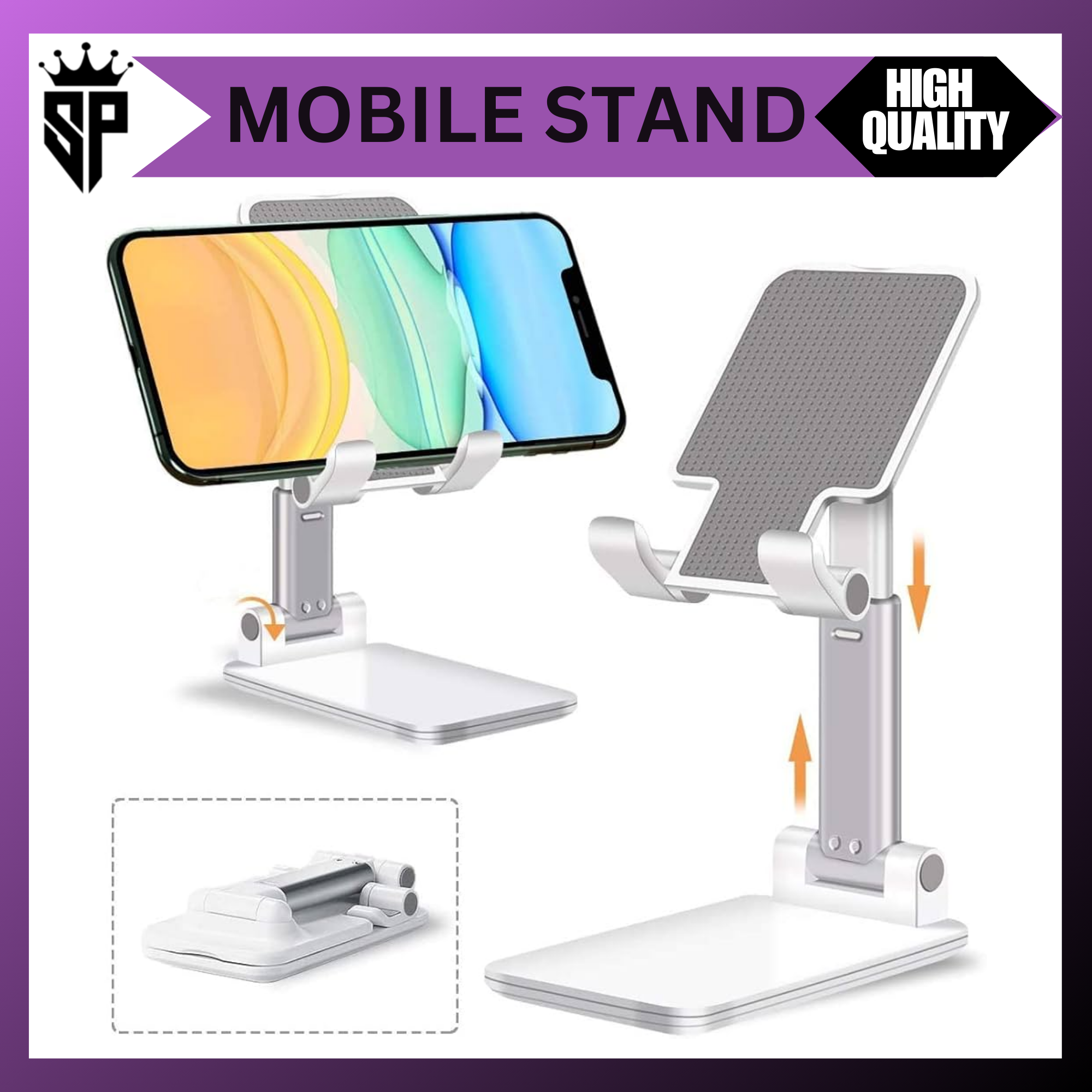 SP Dealz Phone Holder with Adjustable Height and Angle, Portable and ...
