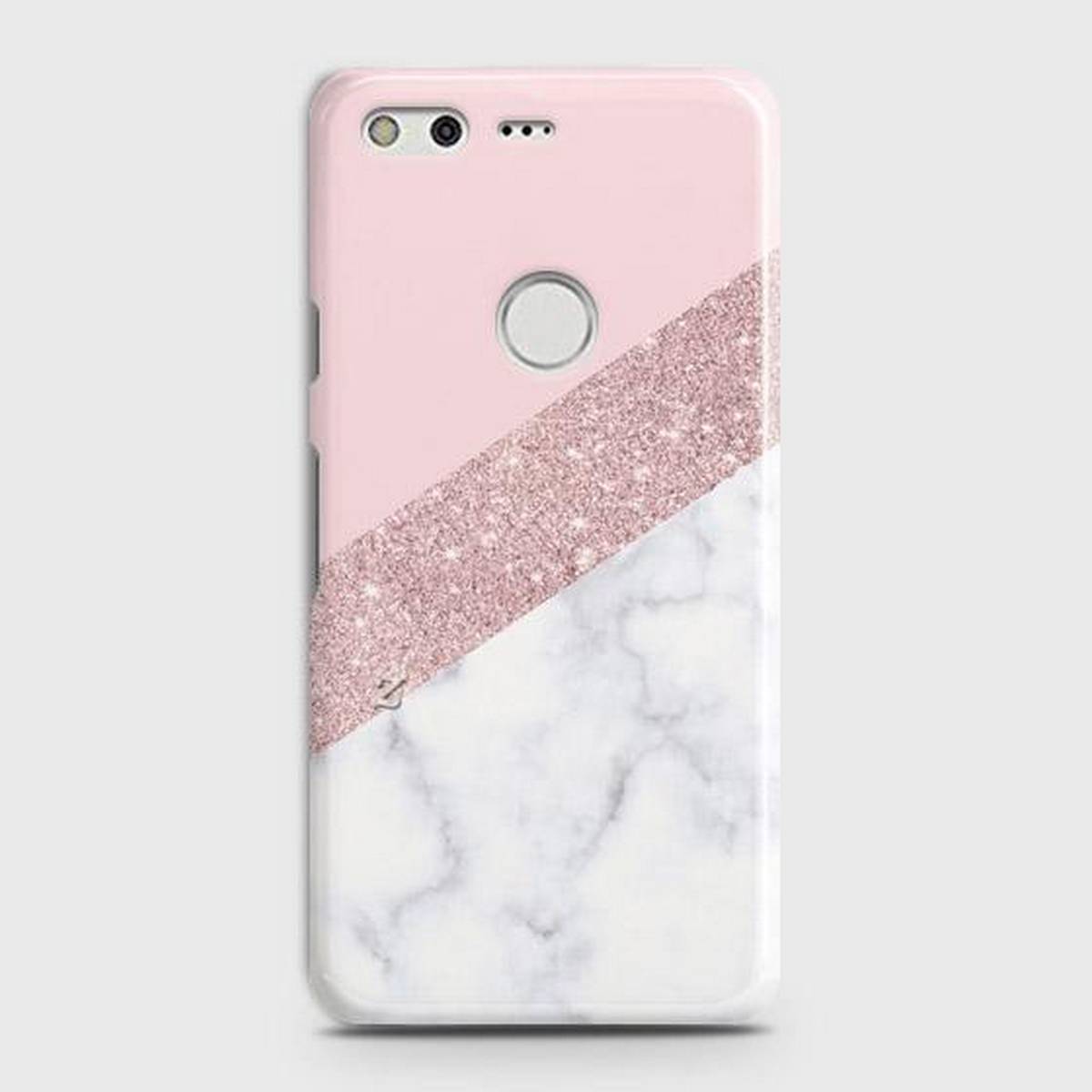 Google Pixel Cover Case Pink and white marbel Hard Cover- Design 33 ...