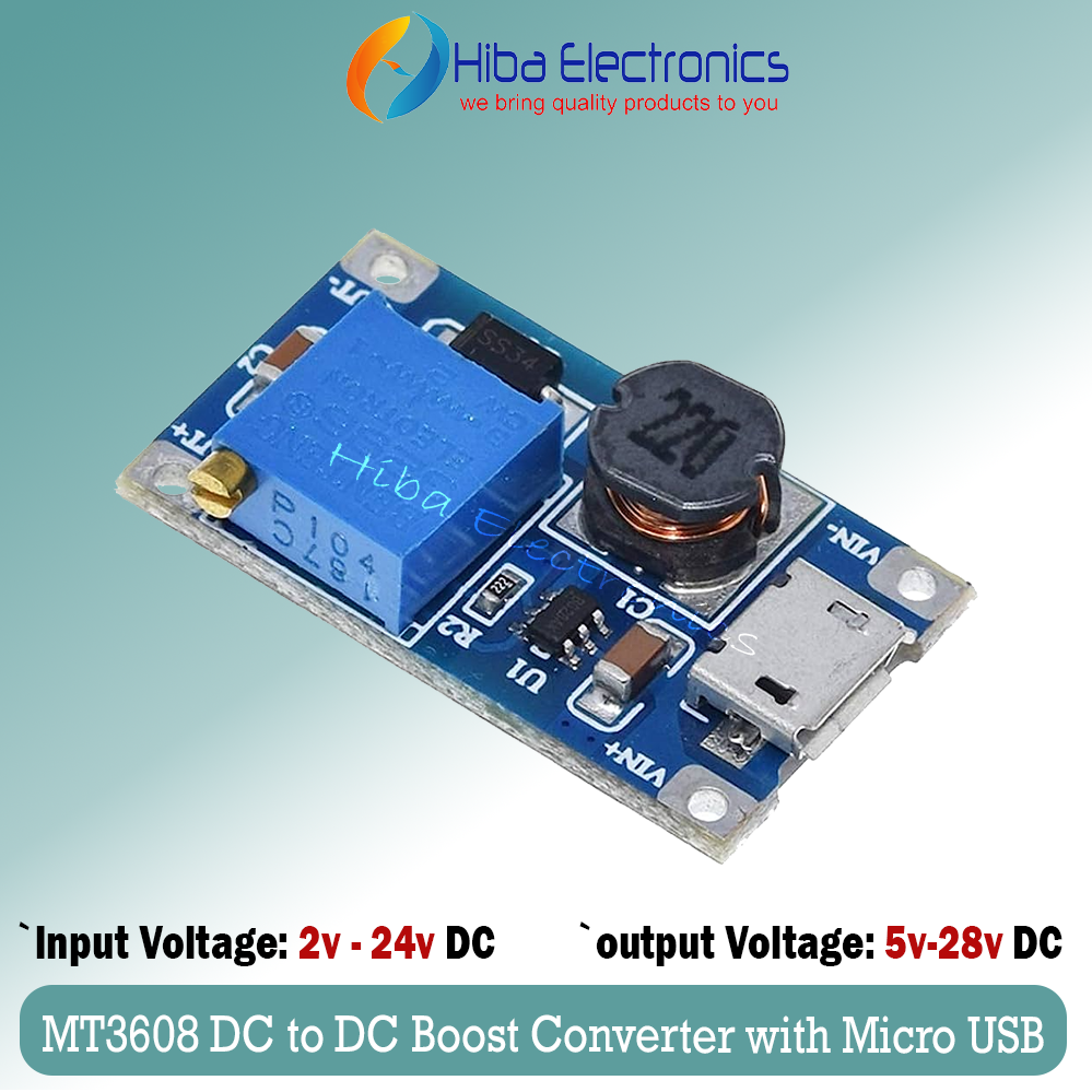 DC-DC Step-Up Power Module Micro TYPE-C USB Input Voltage Converter 2A Boost Pressure Plate ...