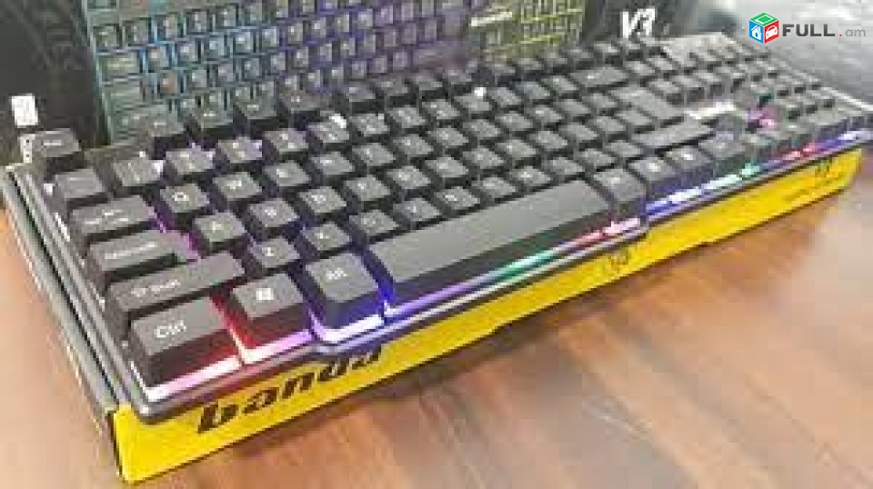 keyboard. Banda V3 semi mechanical RGB backlit gaming keyboard. | Daraz.pk