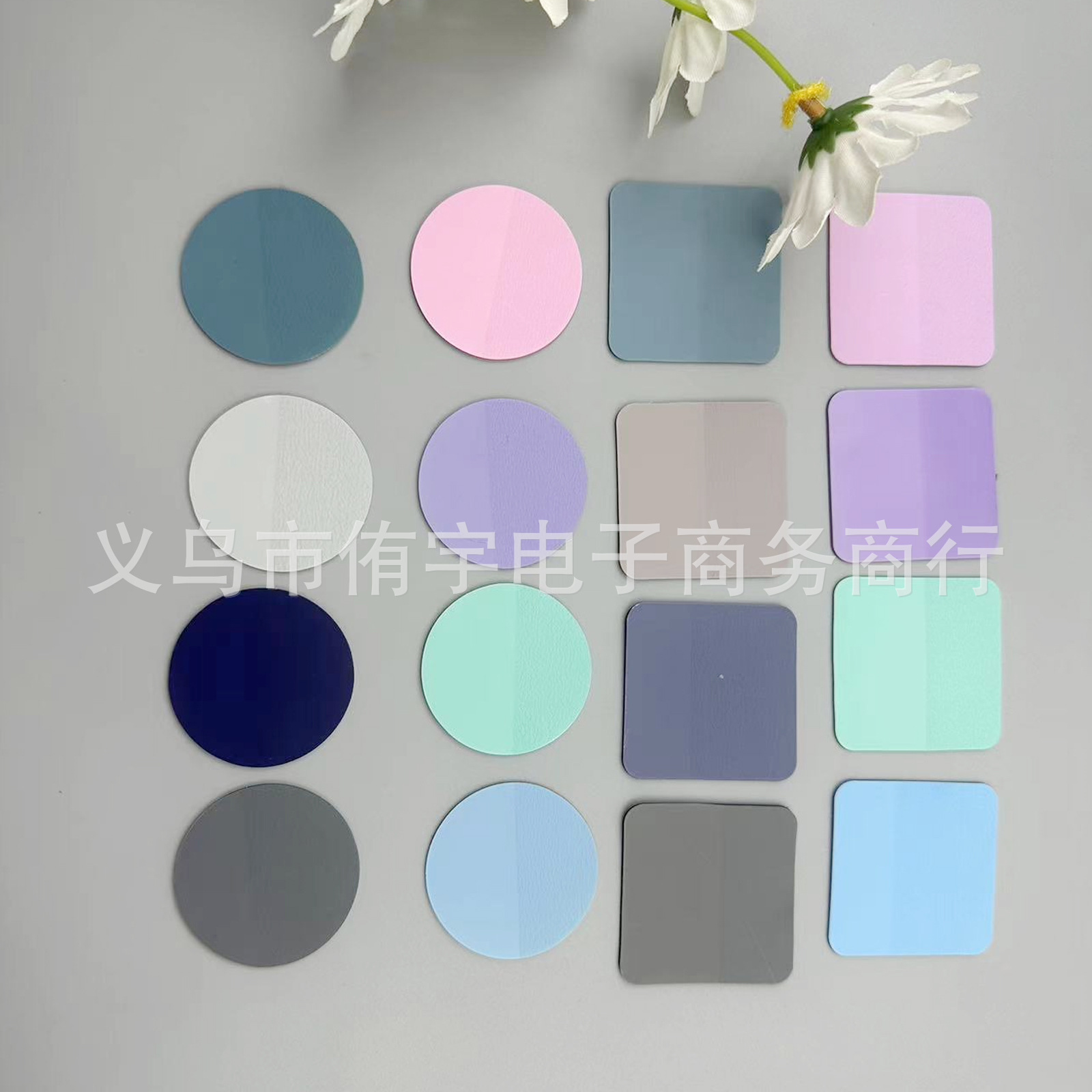 8 Color Morandi Round Sticky Notes Rounded Square Transparent Index