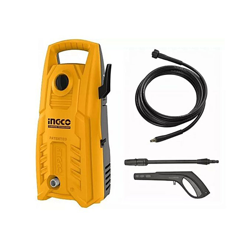 INGCO Powerful Electric Pressure Washer 1400W Jet Wash High-Performance Power Cleaner for Car ...