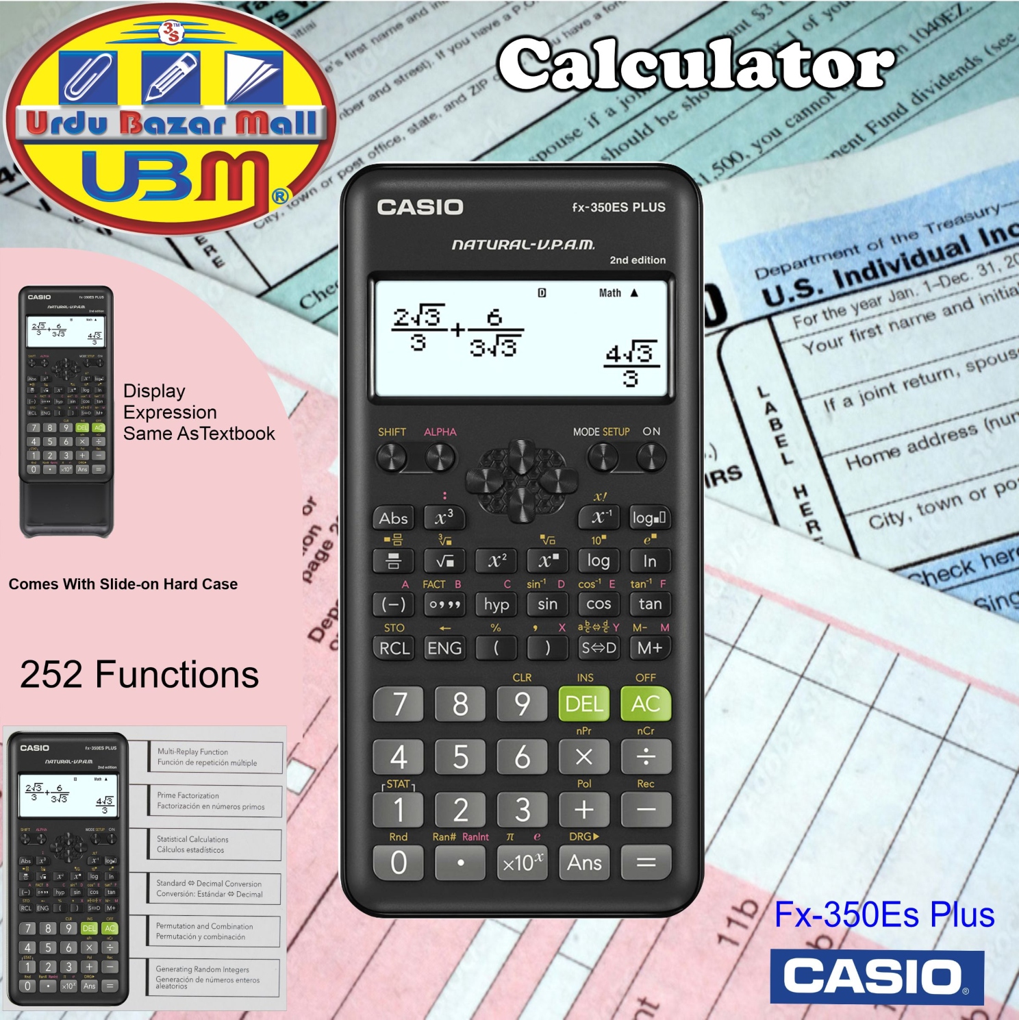 Fx- 350ES Plus_Casio Scientific Calculator FX 350ES Plus 2nd Edition ...