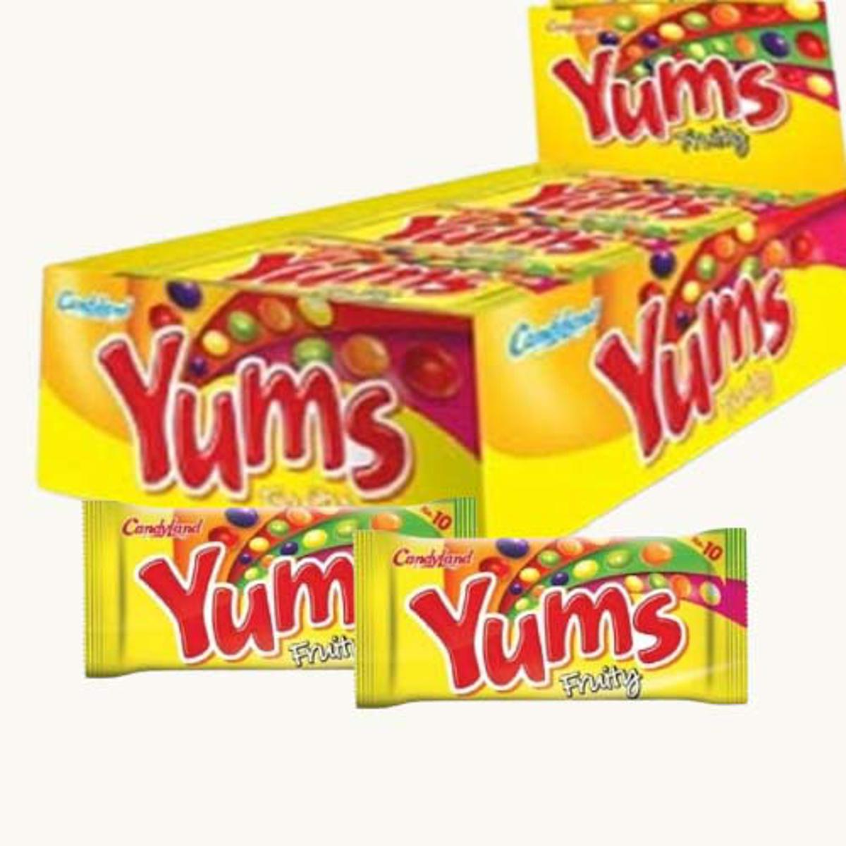 Yums Fruity Chews Sweets Candy Pyramid (1Box in 24pcs) | Daraz.pk