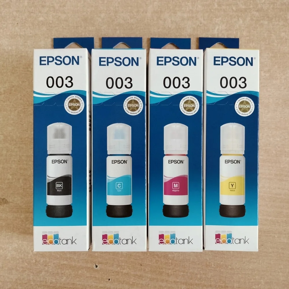 Epson 003 Original Ink Bottle ( Black / Cyan / Yellow / Magenta ...