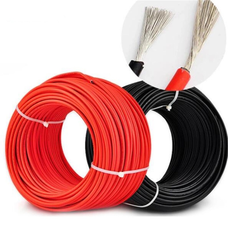 DC Solar Pure silver Copper Wire 6mm, Red+Black pure coper 99.9% | Daraz.pk
