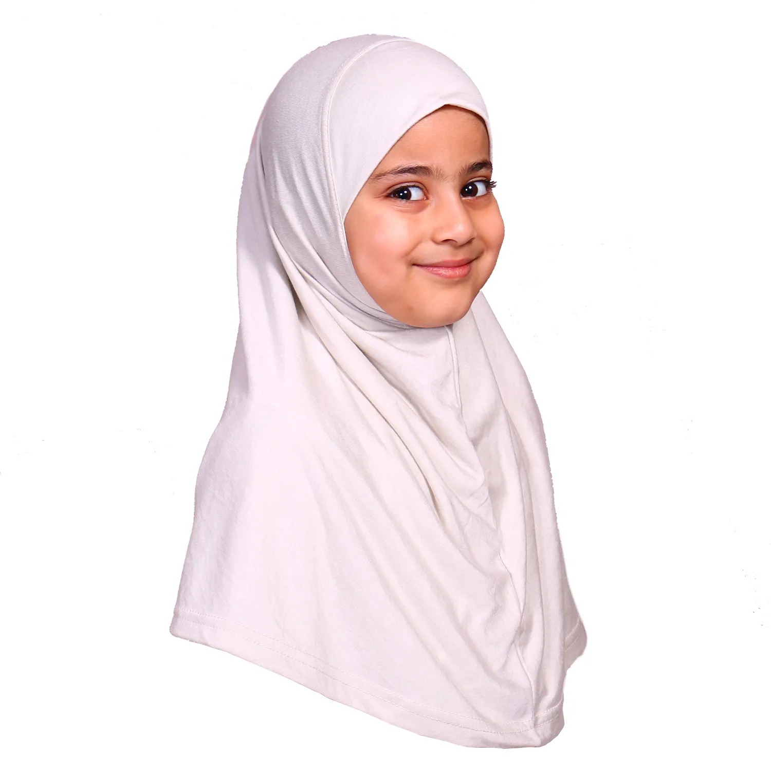 pack of 1 makhna Hijab for girls black white | Muslim Kids Girls Hijab ...