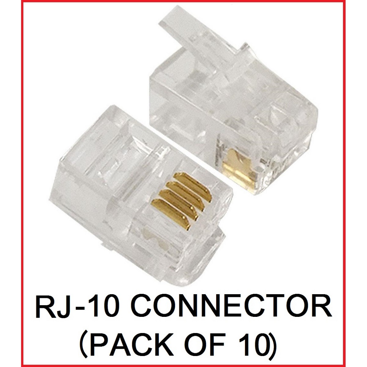 RJ-10 Connector PTCL Telephone Landline - Pack of 10 | Daraz.pk