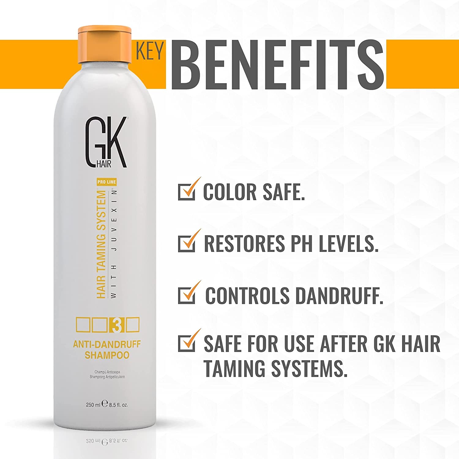 GK Hair Global Keratin Anti Dandruff Shampoo 250ml | Daraz.pk