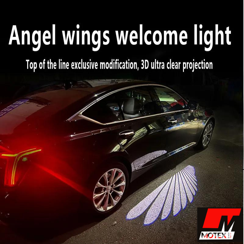 Original Motex Auto Line 3D Wing Projection Led Light 12V 24V Angel ...