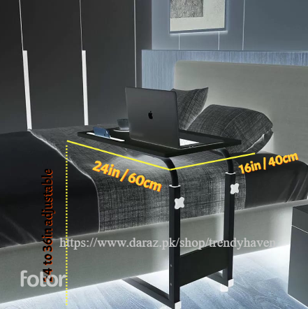 Adjustable stand,Adjustable Height Gaming Laptop Table – Bed Stand ...