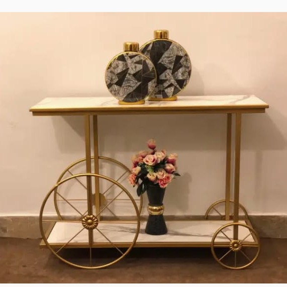 Industrial Style Console Table, For Living Room & Corridor Aisle Wall ...