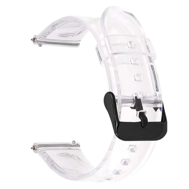 Fashion Quick Release Transparent Resin watch Strap Softness Flat ...