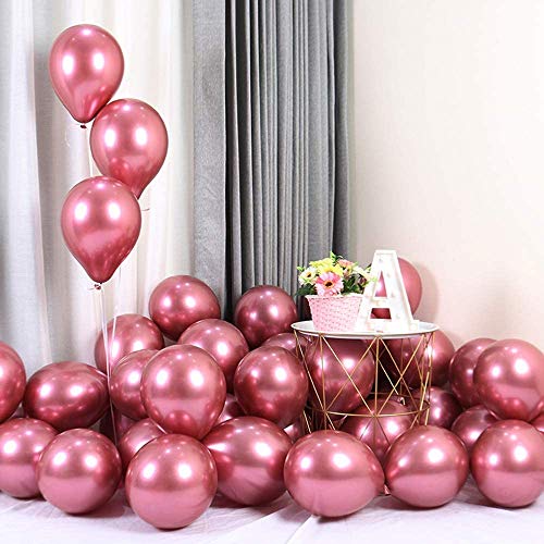Pack of 10 High Quality Metallic Shiny Balloons for Happy Birthday ...
