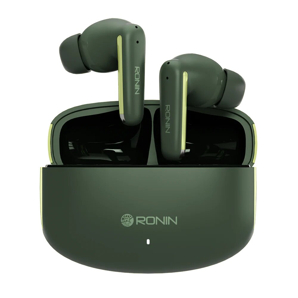 Ronin R-140 ANC & ENC Earbuds, 500mAh Battery with AI Voice Assistant ...