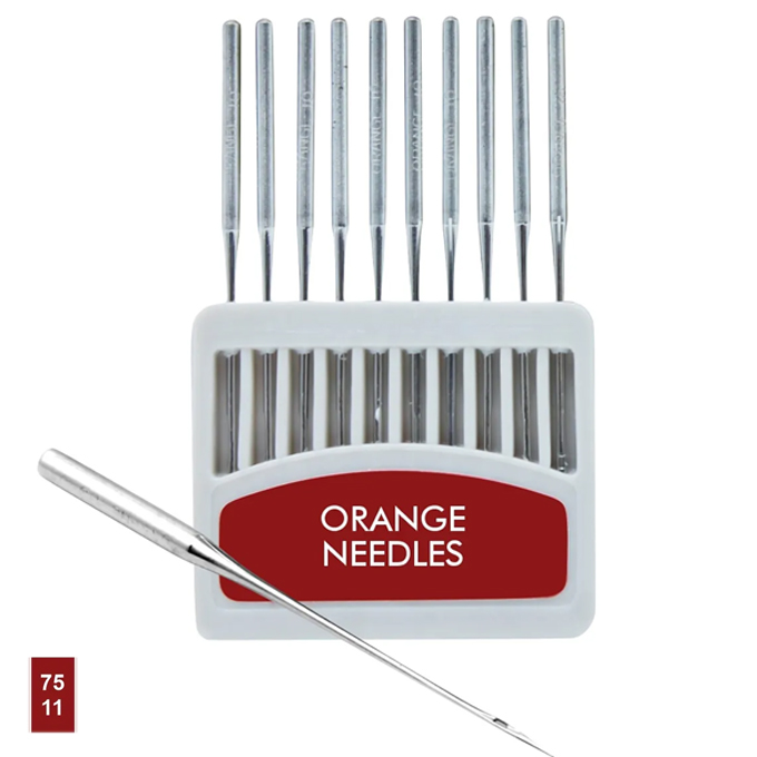 Juki lock stich Single needles Sewing machine orange needle all sizes ...