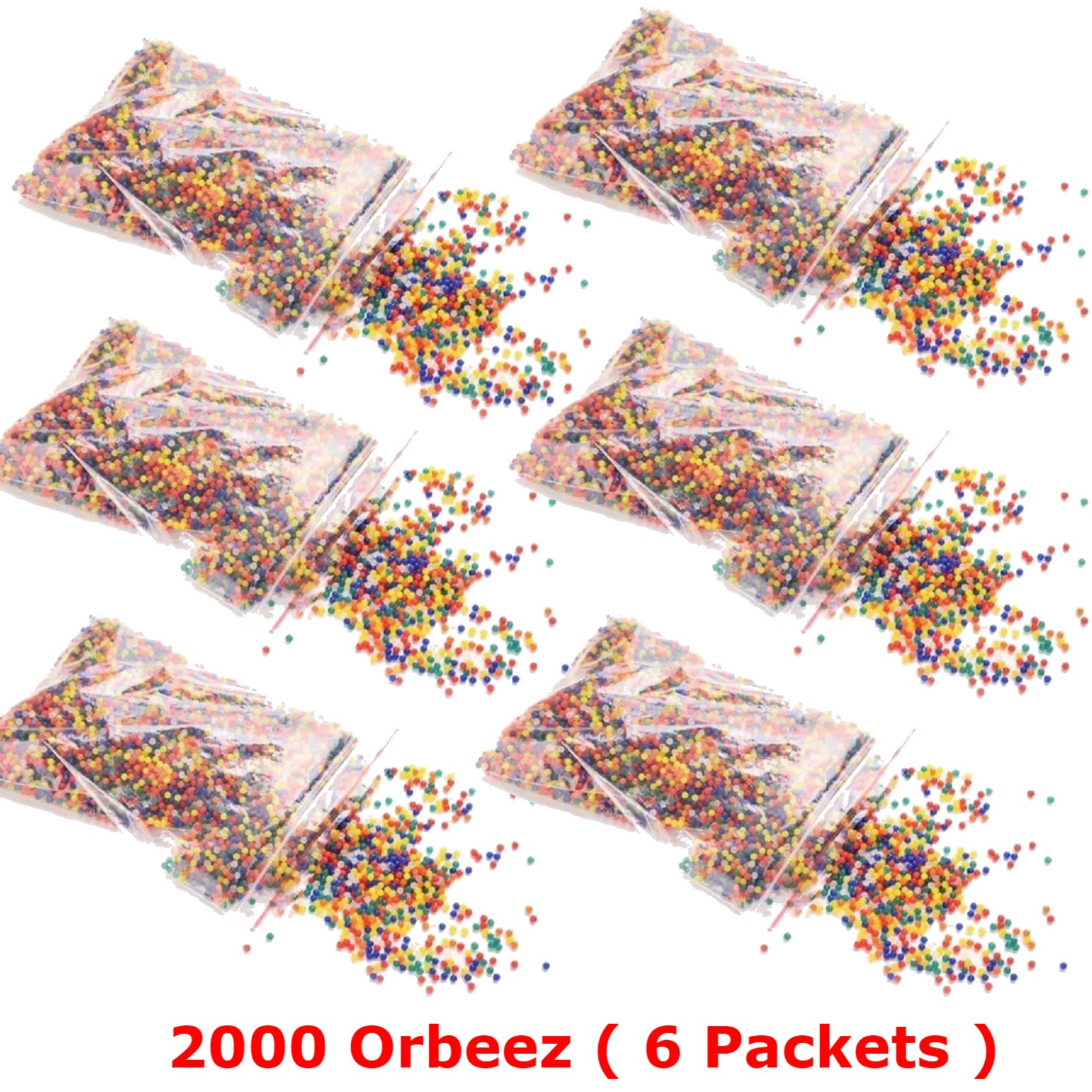 2000 Pcs Multi Colored Orbeez Balls/ Water Expanding Jel Soft Crystal ...