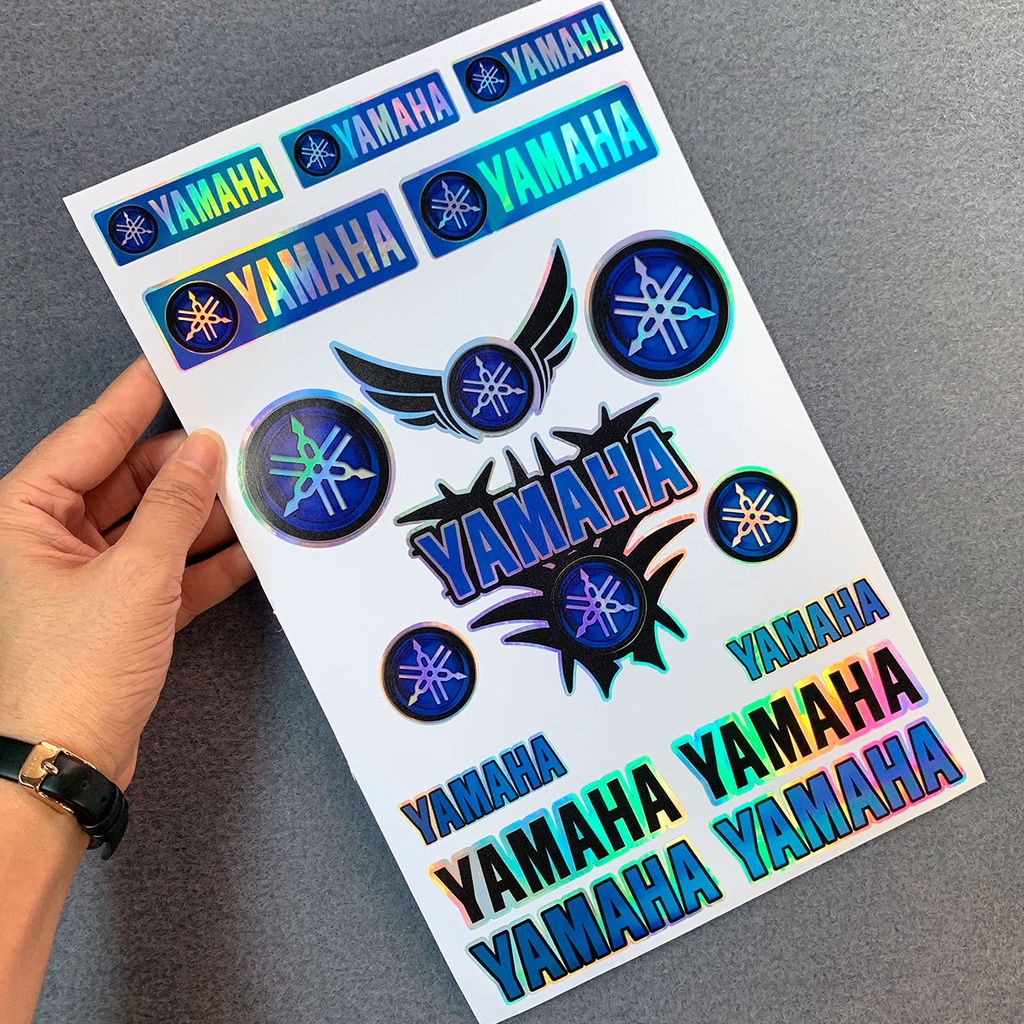 Yamaha Reflective Motorcycle Stickers Motorcross Logo Decals | Daraz.pk