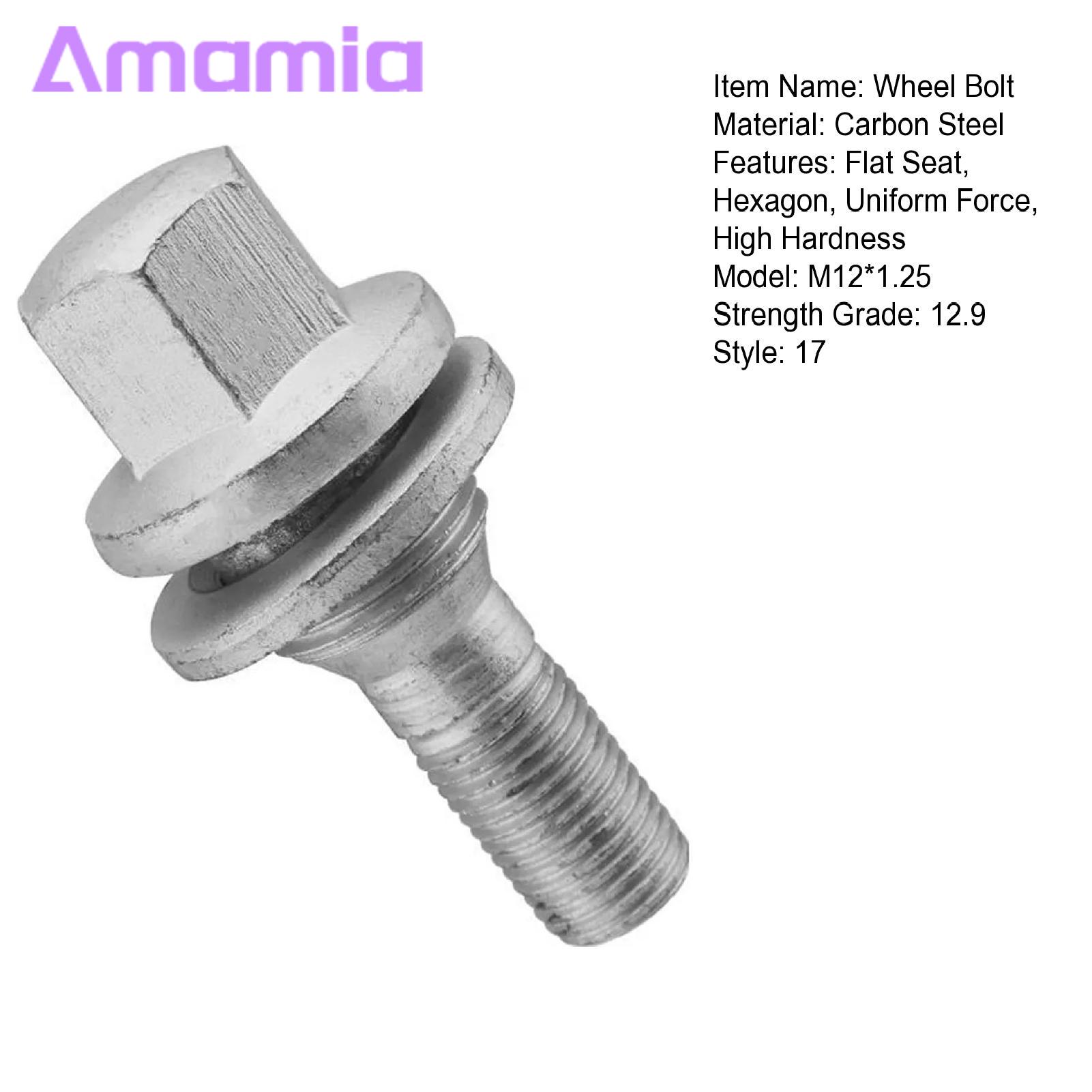 Amamia Hub Screw Grade 12.9 Strength Smooth Surface Wheel Nut | Daraz.pk