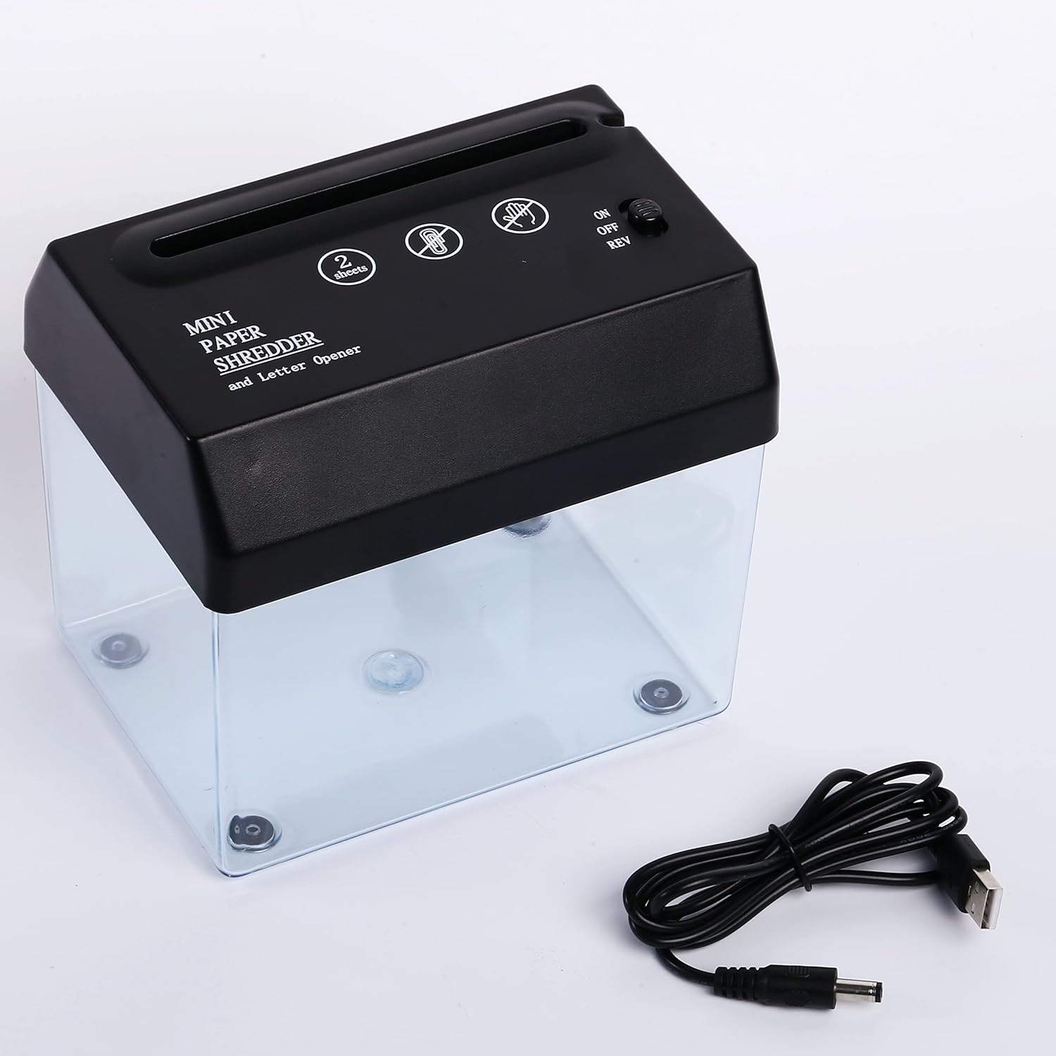 Mini Paper Shredder with Auto Feed - Portable A6 Document Shredder for ...
