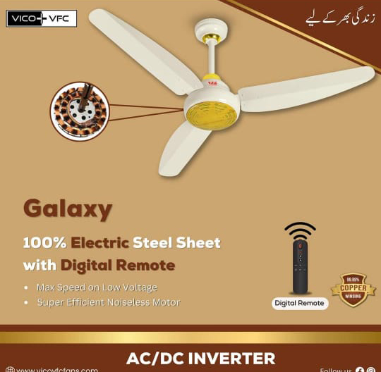 VFC FAN ac dc fan pure copper electric sheet blcd motor 56" | Daraz.pk