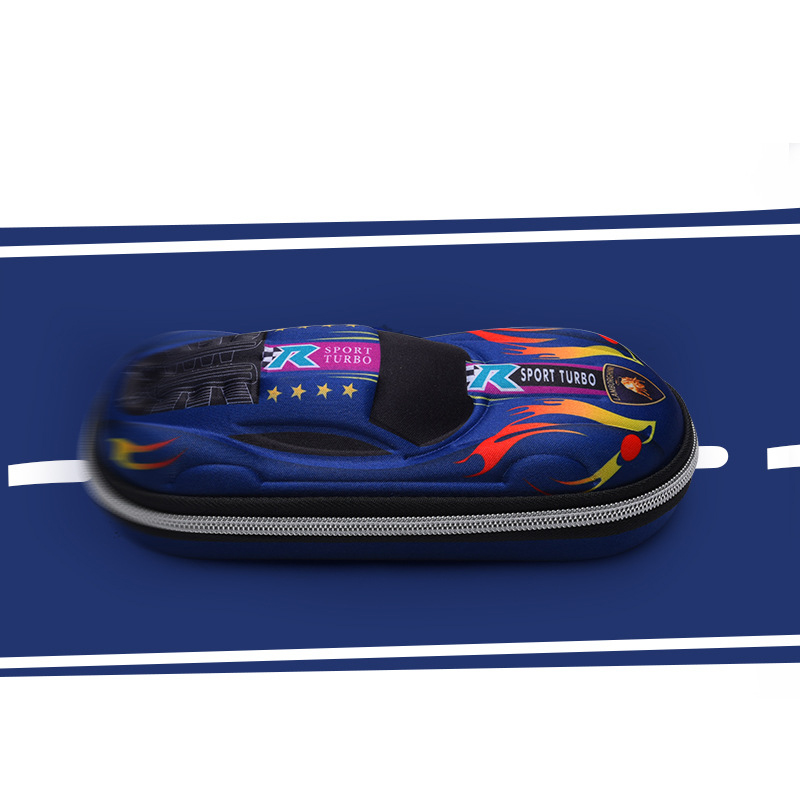 3D Racing Car Pencil Cases EVA Wear-Resistant Waterproof Zippered Case ...