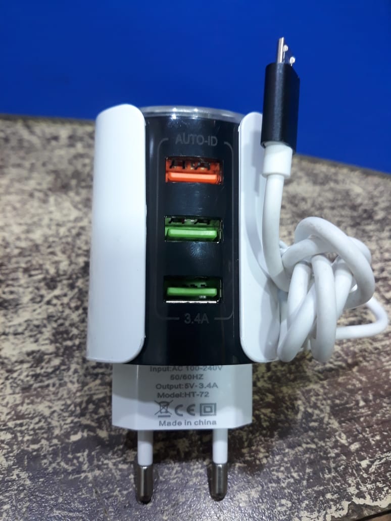 High Quality 3 ports Fast Charger | Daraz.pk