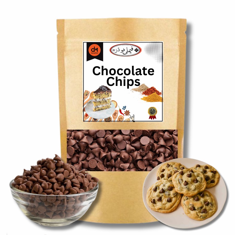 Dark Chocolate Chip Specially for Cake Icing, Cookies & Desserts - 250 ...