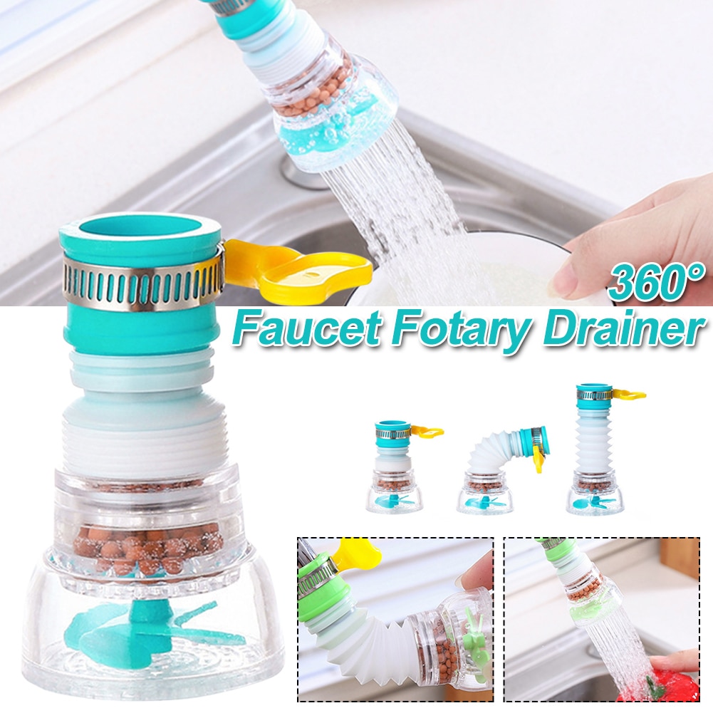 Fan Faucet 360 Adjustable Water Saving Nozzle Clip Style Fan Faucet ...