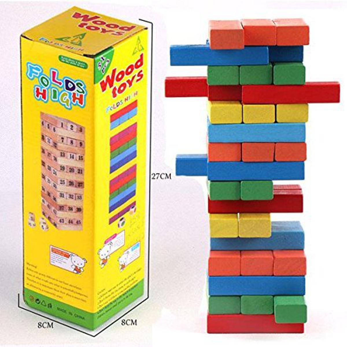 Jenga Wooden Stacking Blocks - 54 Pcs | Daraz.pk