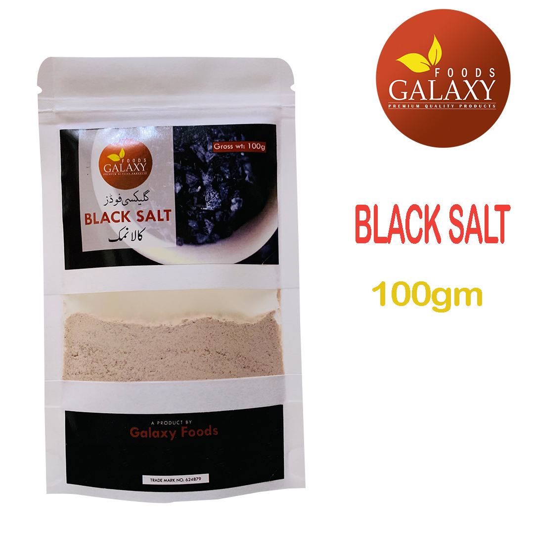 Galaxyfoods Black Salt Powder/ Kala Namak- Gross wt 100g Premium ...